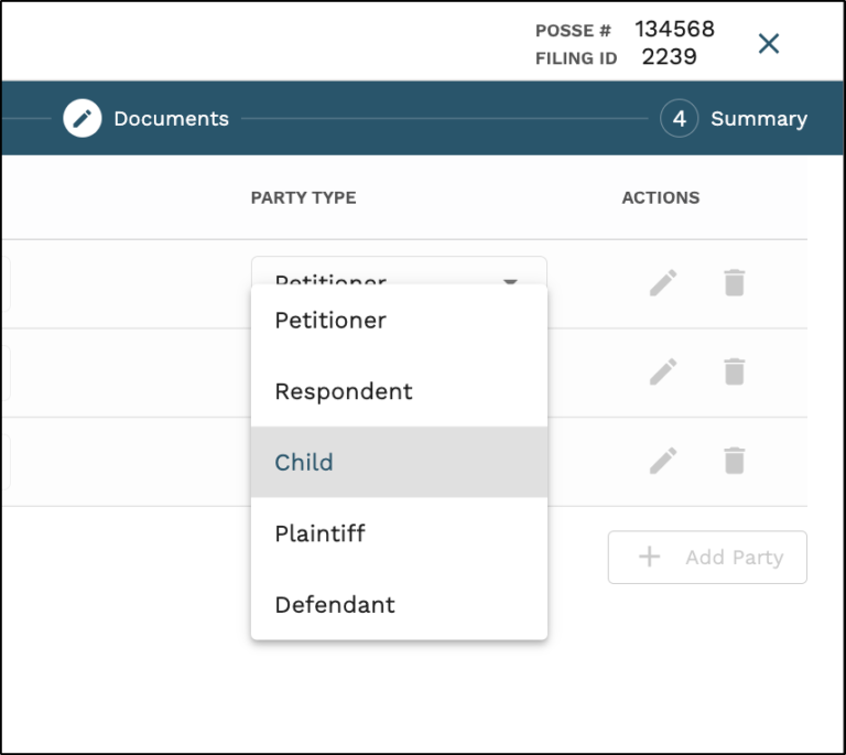 How to View and Edit the Party Screen – GovLink Support