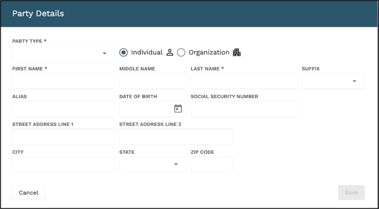How to Add, View, and Edit the Parties – GovLink Support