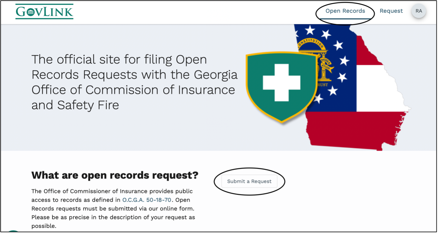 Submitting an Open Records Request – GovLink Support