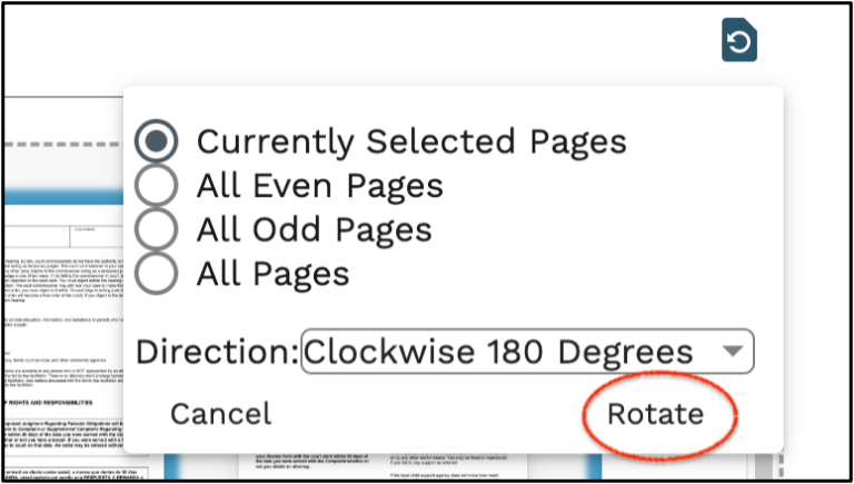 How to Rotate Documents – GovLink Support