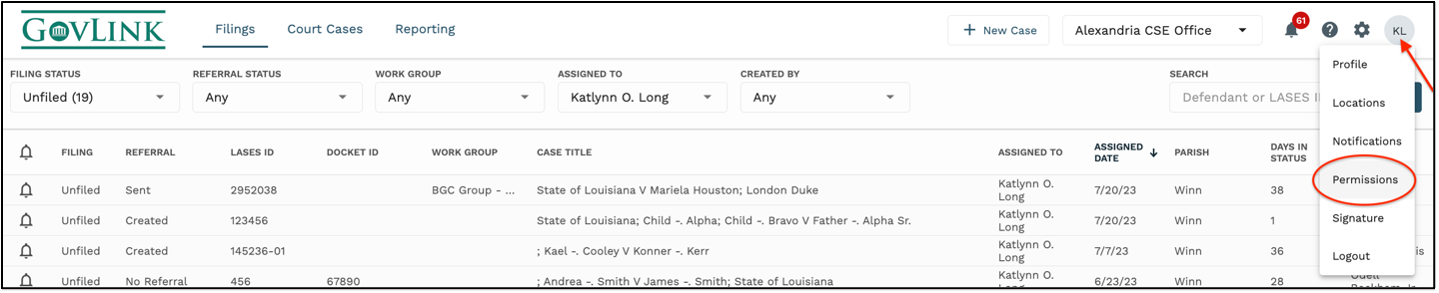 How to Delegate Filing Permissions – GovLink Support
