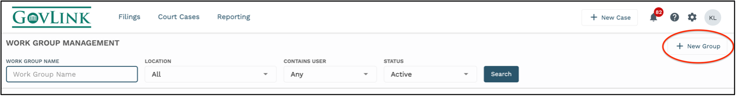 Creating Work Groups – GovLink Support