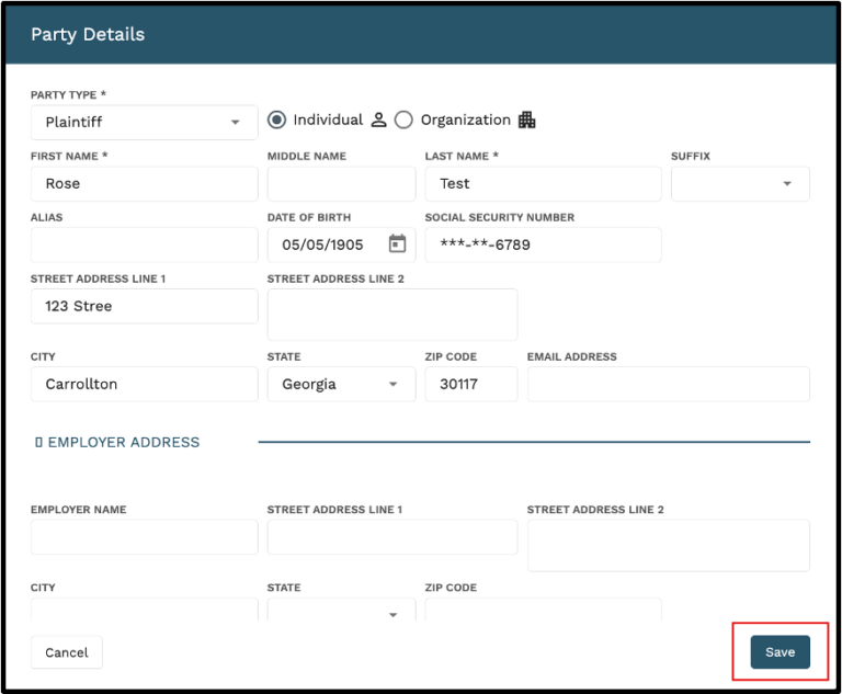 Creating a New Filing – GovLink Support